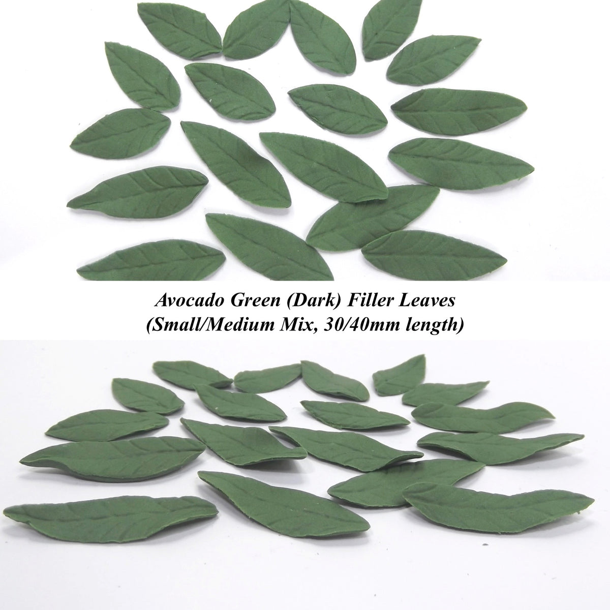 Dark Green Filler Leaves for your cake toppers! – Purple Butterfly Cake ...