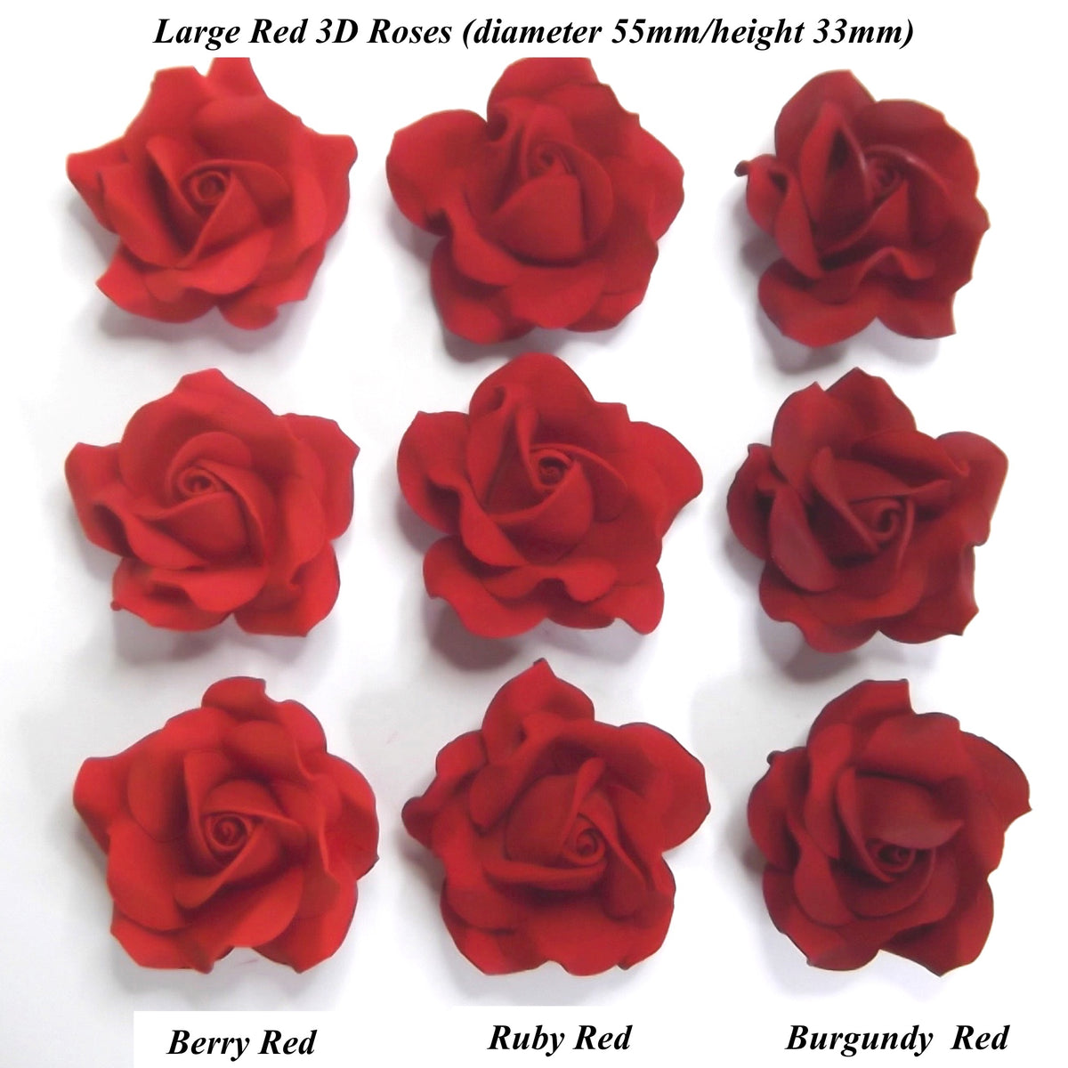 Berry, Ruby & Burgundy Red Shade Comparison! – Purple Butterfly Cake ...